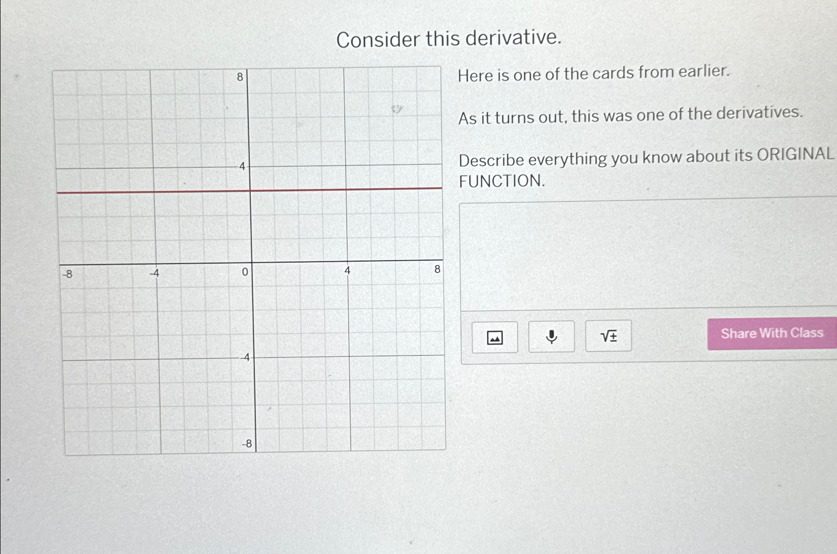 Solved Consider this derivative.Here is one of the cards | Chegg.com