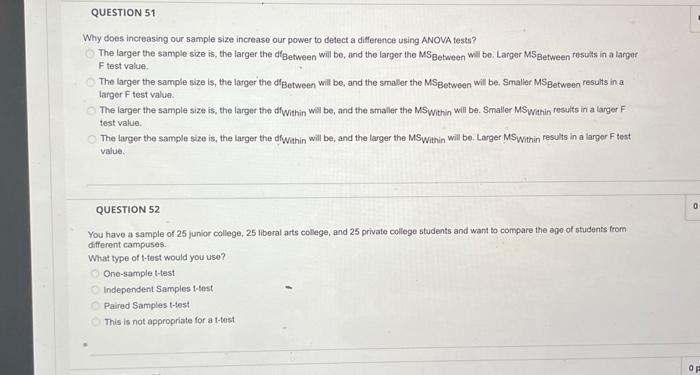 Solved Why Does Increasing Our Sample Size Increase Our 3238