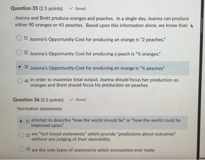 Solved Question 35 (2.5 points) Saved Joanna and Brett | Chegg.com