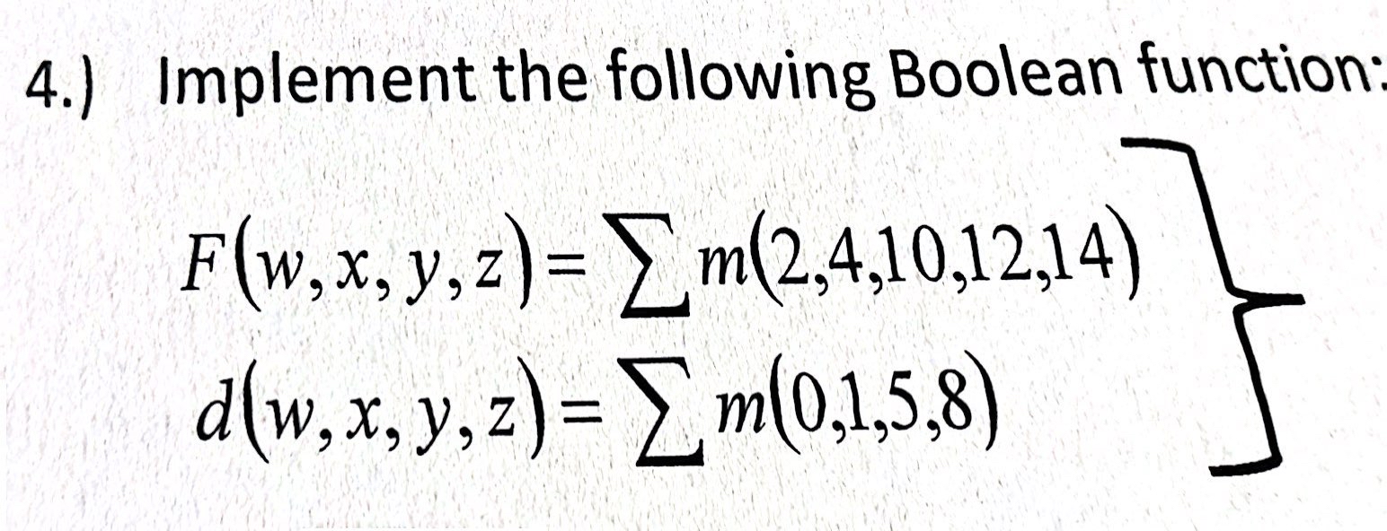 Solved 4.) Implement the following Boolean | Chegg.com Solved 4.) Implement the following Boolean | Chegg.com