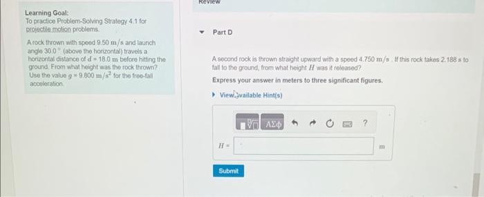 Solved Learning Goal: To practice Problem-Solving Strategy | Chegg.com