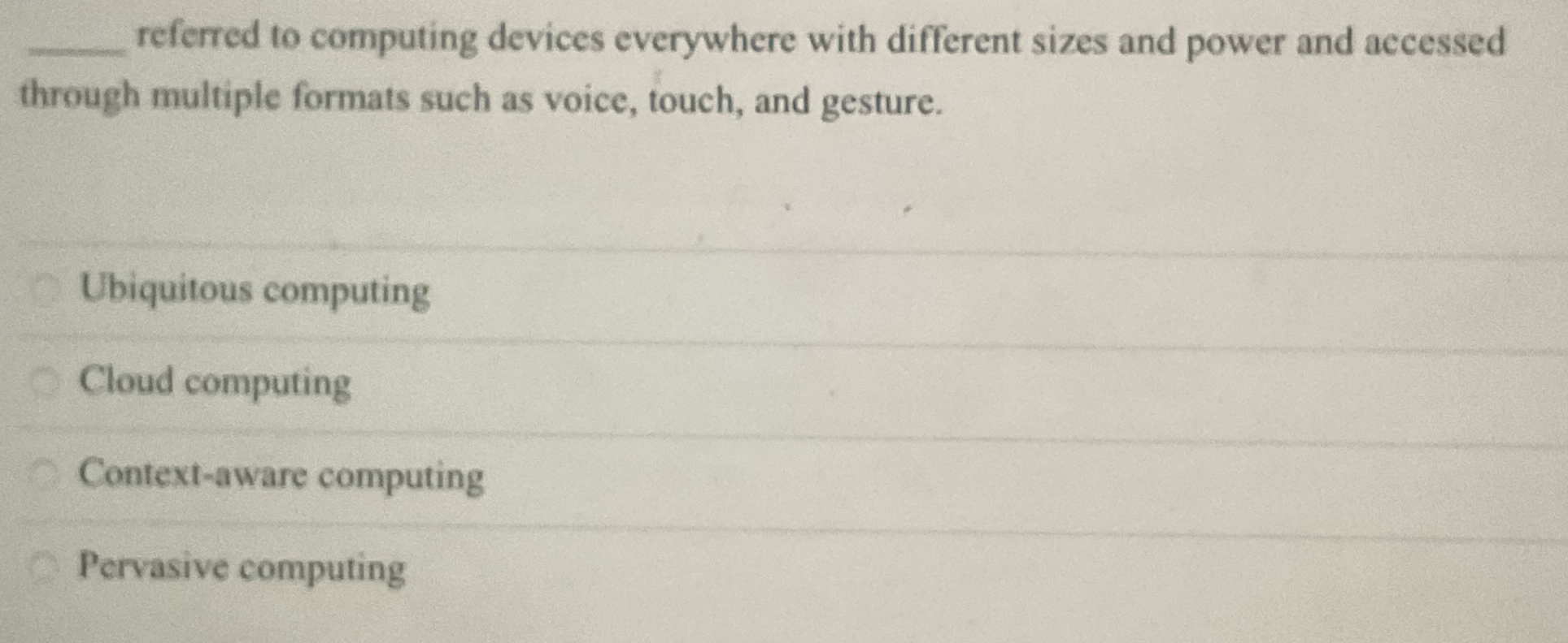 Solved referred to computing devices everywhere with | Chegg.com