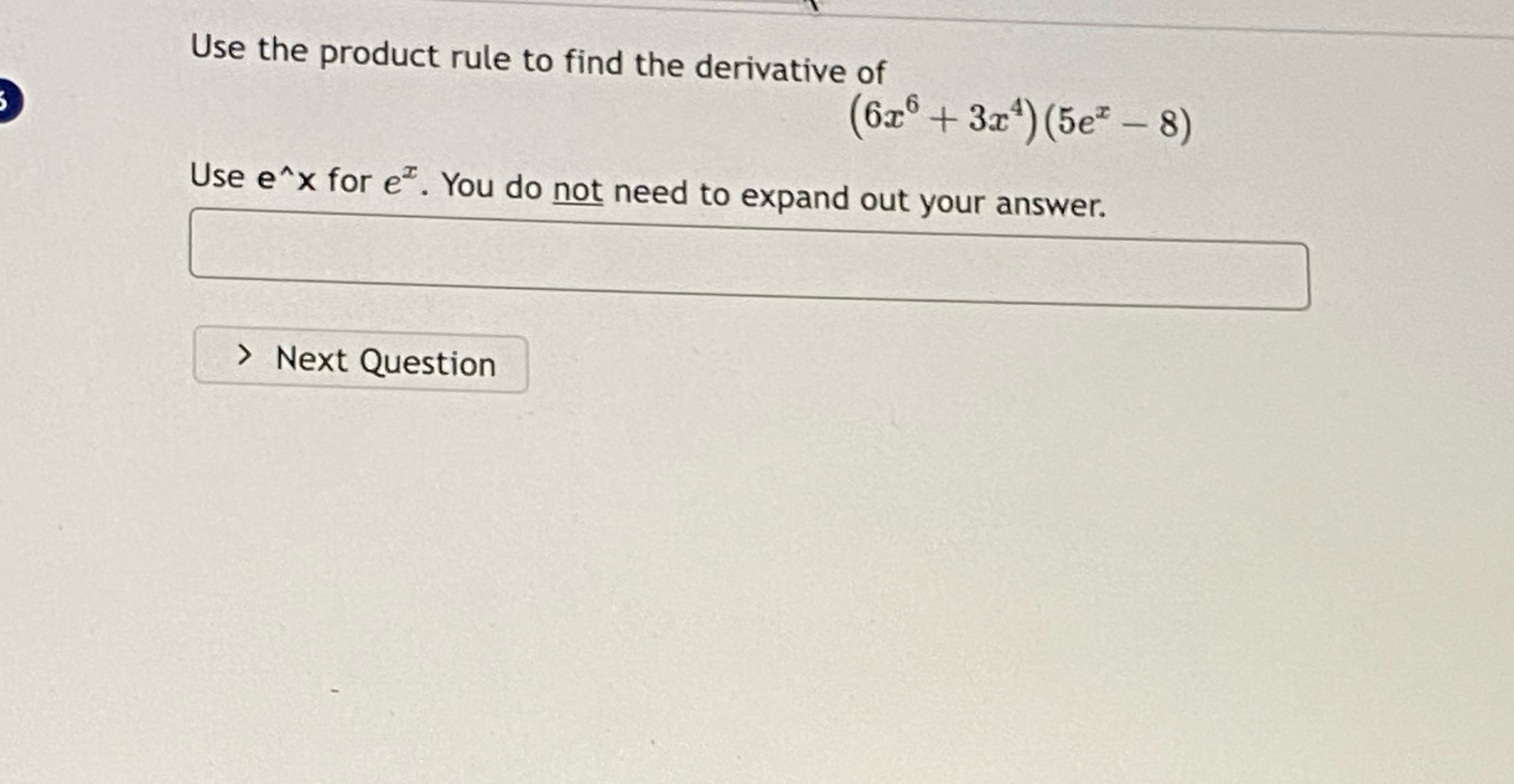 Solved Use the product rule to find the derivative | Chegg.com