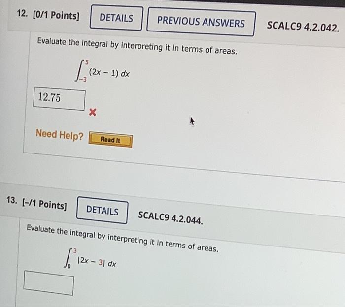 Solved 12. [0/1 Points] DETAILS PREVIOUS ANSWERS SCALC9 | Chegg.com