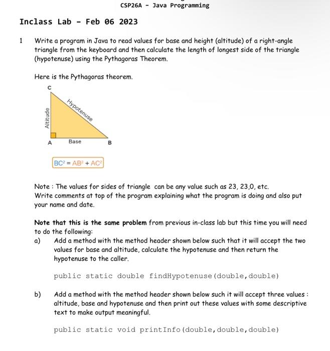 Solved 1 Write a program in Java to read values for base and | Chegg.com