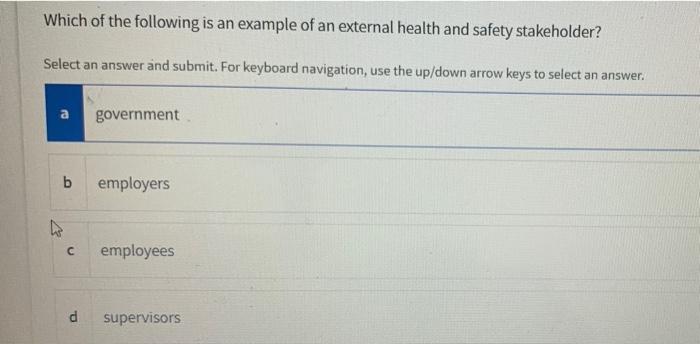 Solved Which of the following is an example of an external | Chegg.com