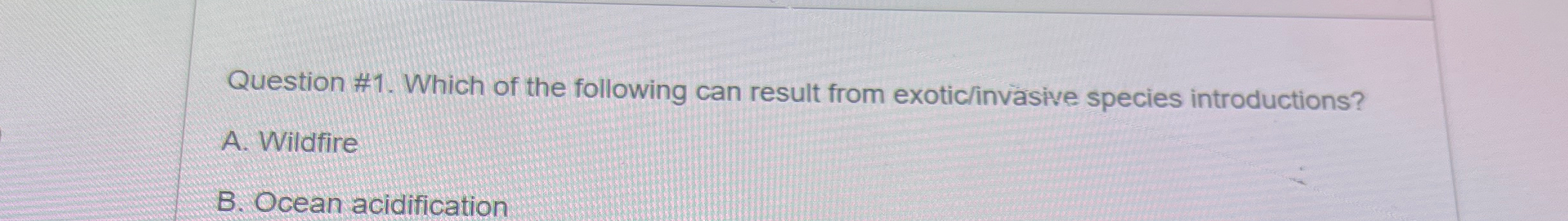 Solved Question #1. ﻿Which of the following can result from | Chegg.com