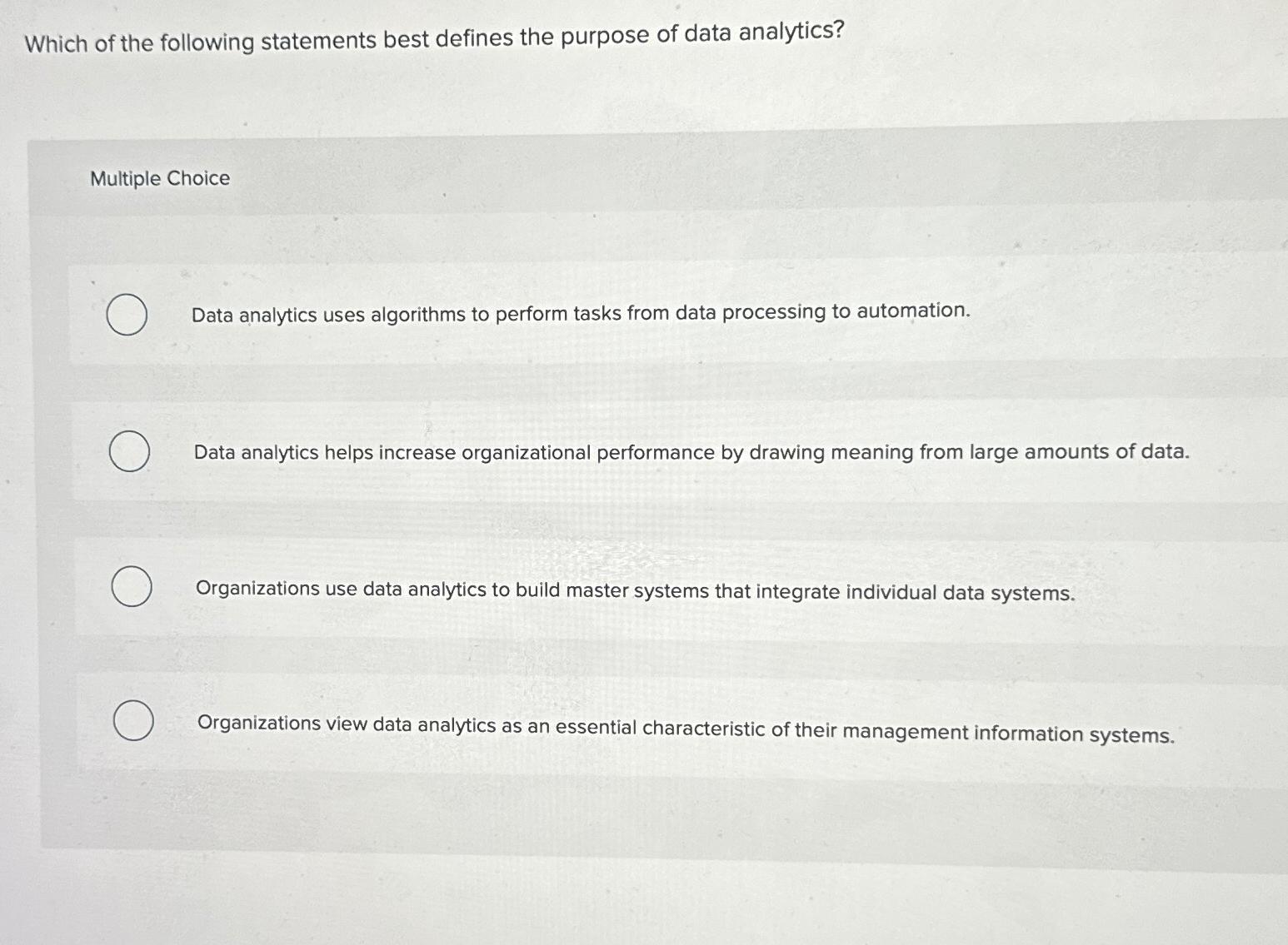 Solved Which of the following statements best defines the | Chegg.com
