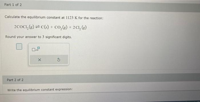 Solved The following equilibrium constants were determined | Chegg.com