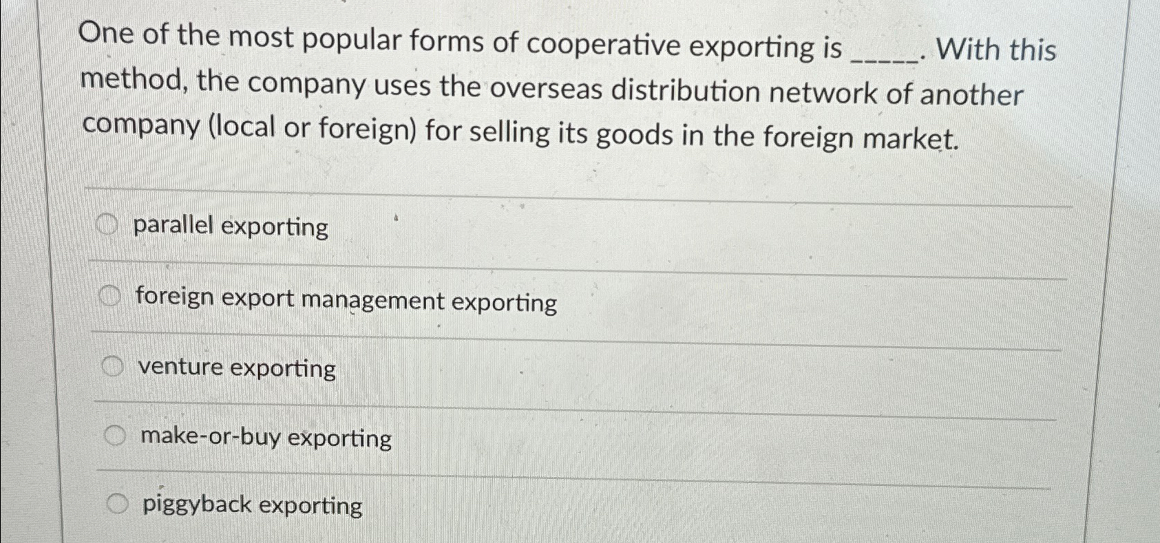 Solved One of the most popular forms of cooperative | Chegg.com