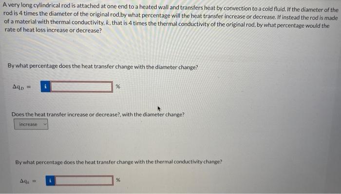 Solved A very long cylindrical rod is attached at one end to | Chegg.com