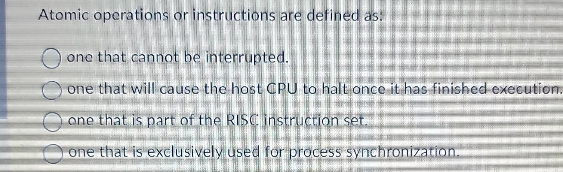 Solved Which operating system environment below will likely | Chegg.com