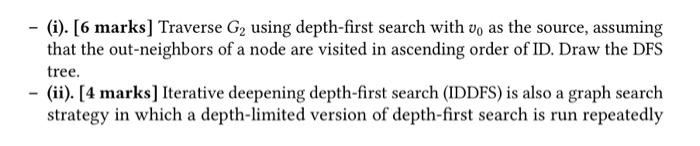Solved Consider the directed graph G2 as shown in Fig. 2. | Chegg.com