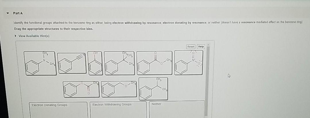 Part A Identify the functional groups attached to the | Chegg.com