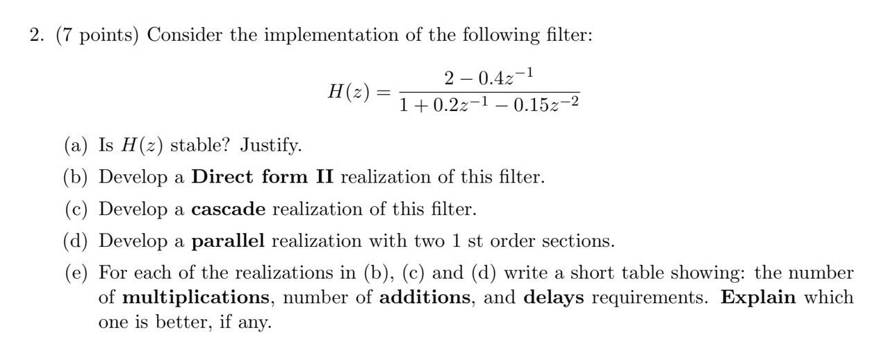 Solved (7 ﻿points) ﻿Consider the implementation of the | Chegg.com