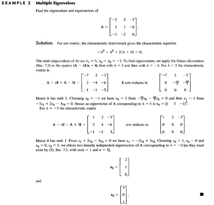 22. Multiple eigenvalues. Find further 2×2 and 3×3 | Chegg.com