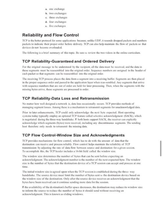 Module 14 Study Guide Transportation of Data The | Chegg.com
