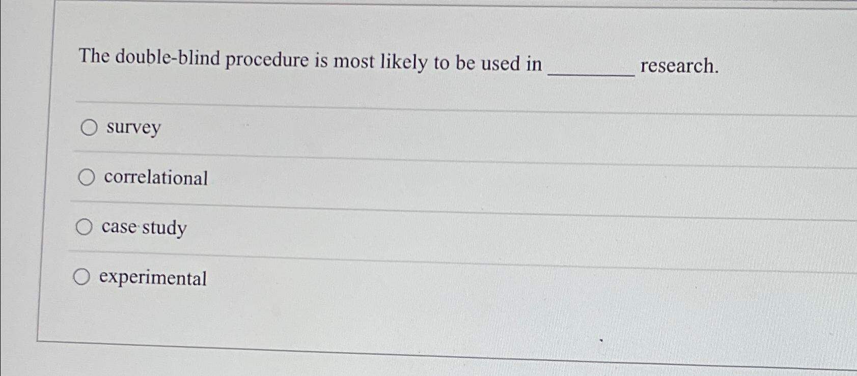 solved-the-double-blind-procedure-is-most-likely-to-be-used-chegg