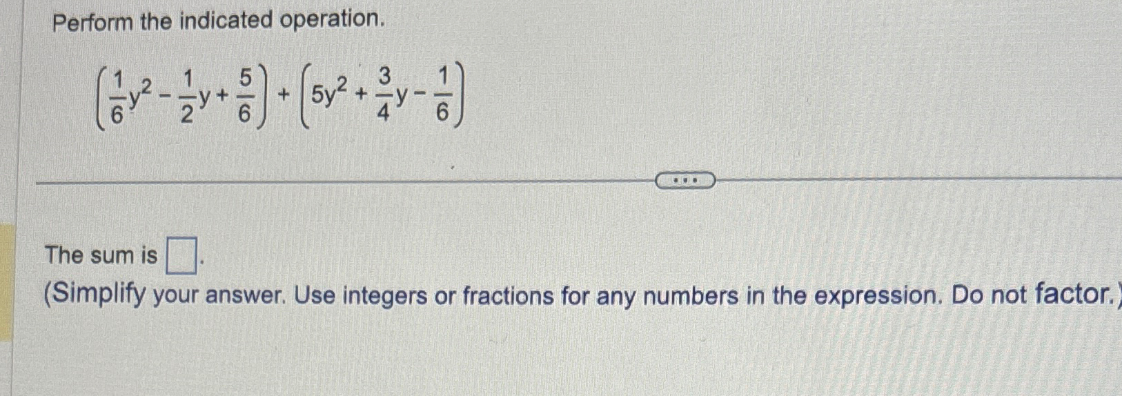 Solved Perform the indicated | Chegg.com