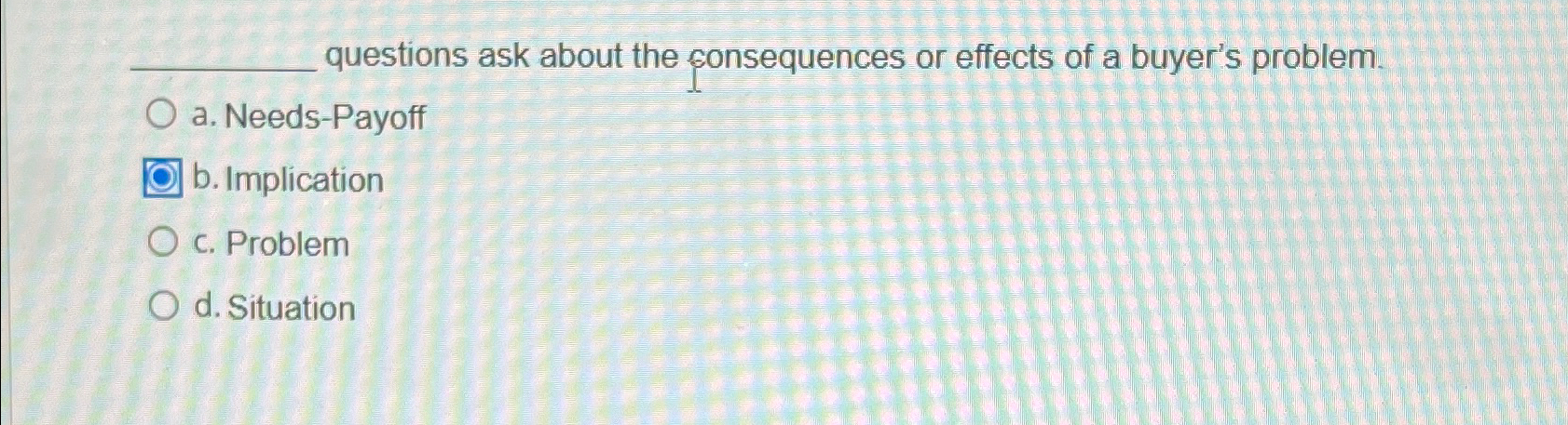 Solved questions ask about the consequences or effects of a | Chegg.com