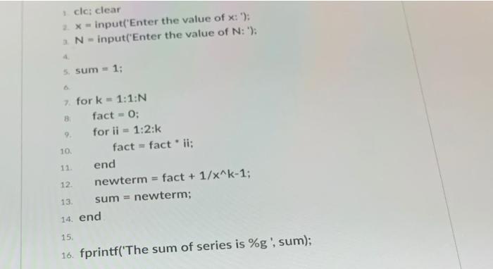 Solved Identify and correct all the mistakes in the | Chegg.com