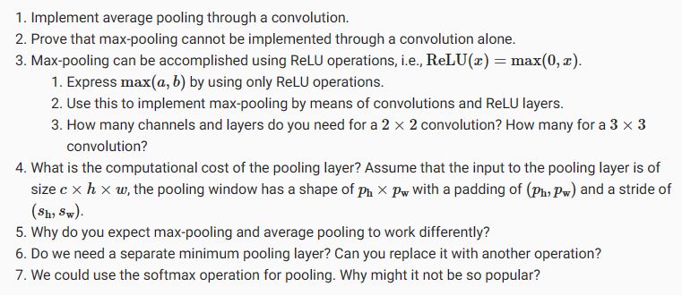 Solved Implement average pooling through a convolution.Prove | Chegg.com