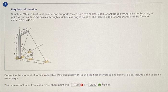 Solved Structure OABC is built in at point O and supports | Chegg.com