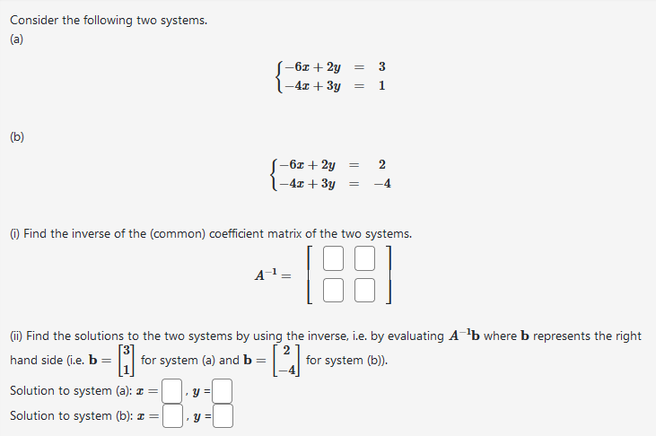 Solved Consider the following two | Chegg.com