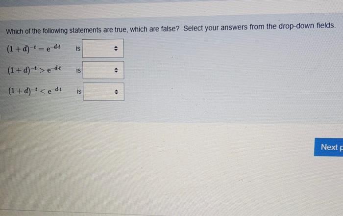 Which of the following statements are true, which are | Chegg.com