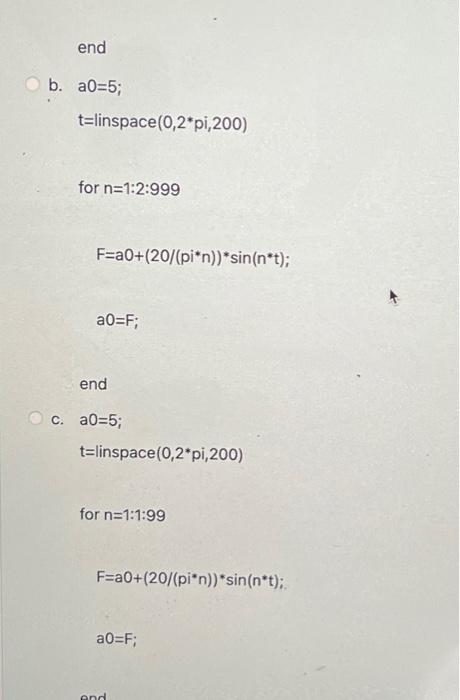 Solved MATLAB code is required to show the Fourier series | Chegg.com