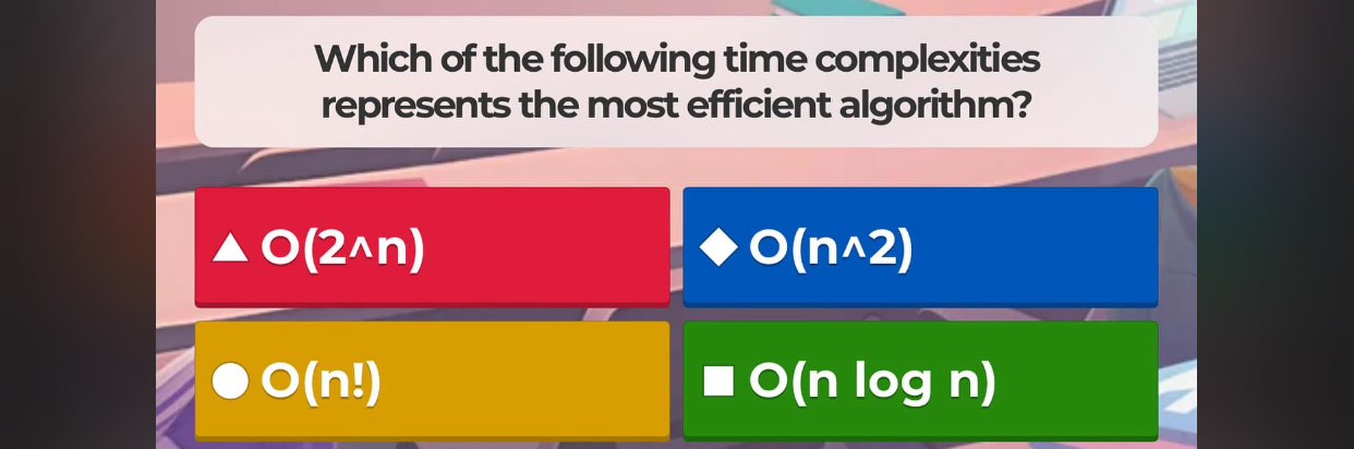 Solved Which of the following time complexities represents | Chegg.com