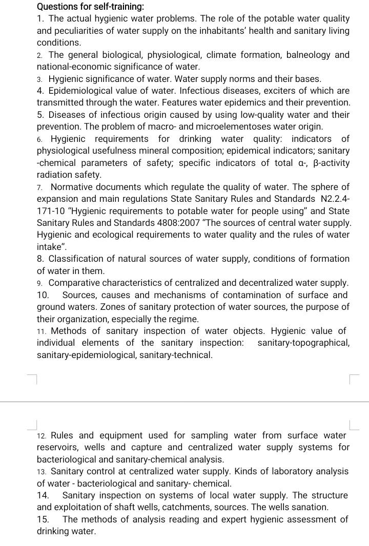 Solved hygiene and ecology theme 5 answer all questions | Chegg.com