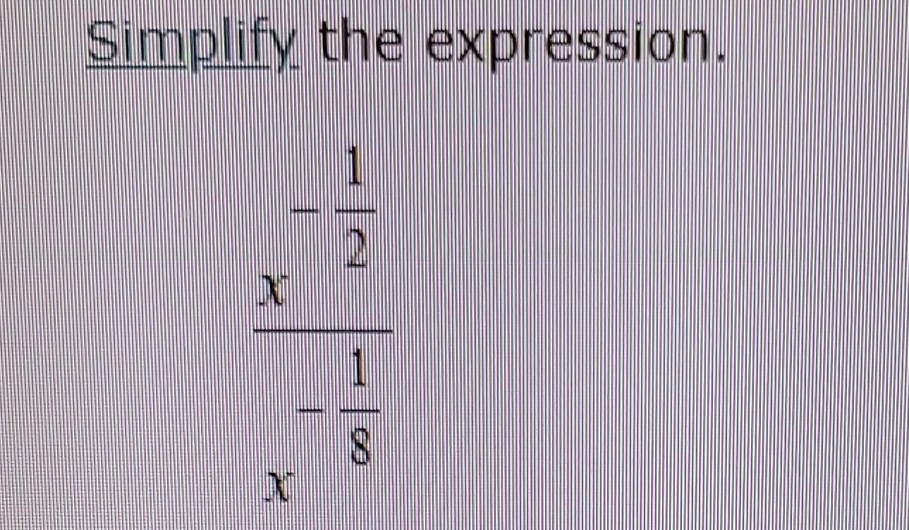 Solved Simplify the expression. | Chegg.com