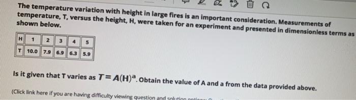 Solved > с The temperature variation with height in large | Chegg.com