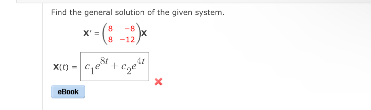 Solved Find the general solution of the given | Chegg.com