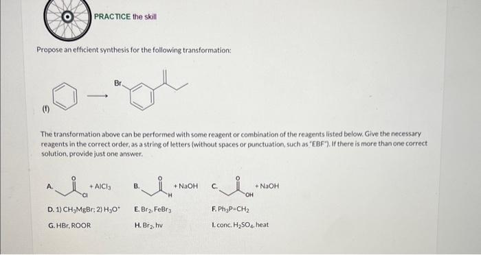 Practice the Skill 19.40 g Propose an efficient | Chegg.com