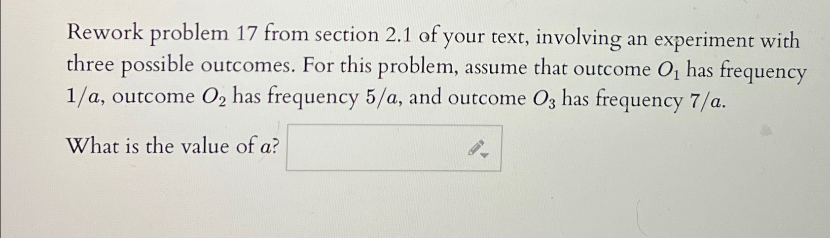 Solved Rework problem 17 ﻿from section 2.1 ﻿of your text, | Chegg.com