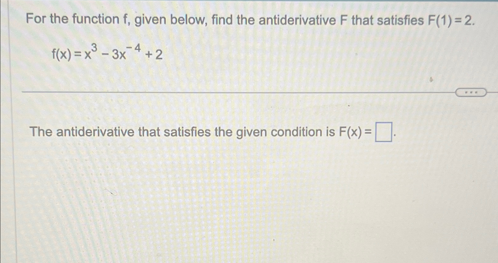 Solved For the function f, ﻿given below, find the | Chegg.com