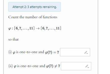 Solved Attempt 2: 3 ﻿attempts remaining.Count the number of | Chegg.com