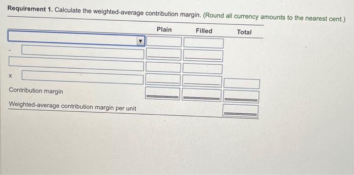 Solved Requirements 1. Calculate the weighted-average | Chegg.com
