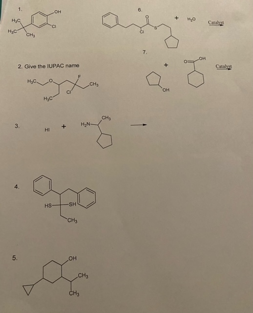 Solved Give the IUPAC name? | Chegg.com