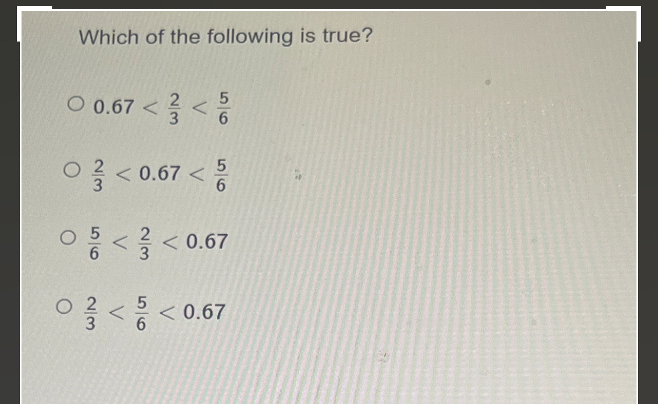 Solved Which of the following is | Chegg.com