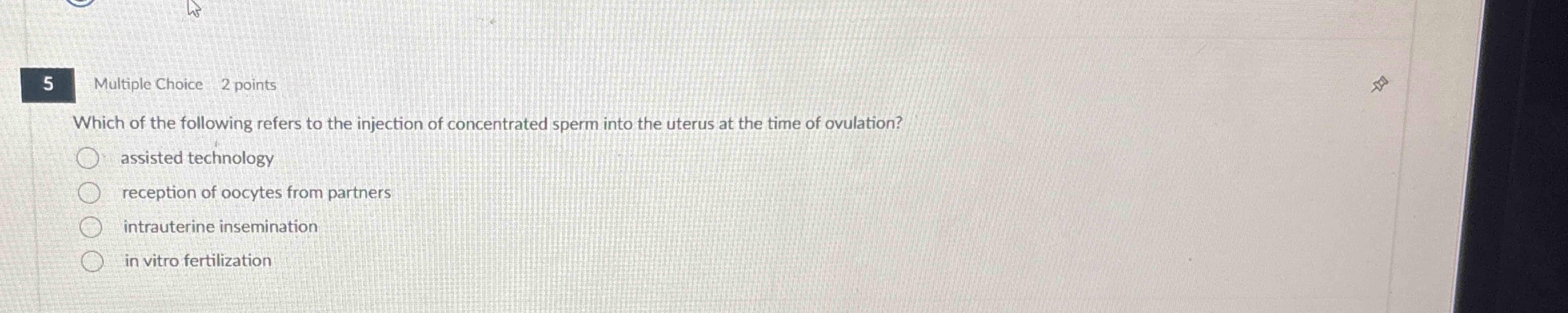 Solved Which of the following refers to the injection of | Chegg.com