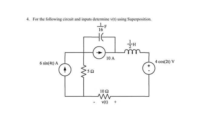 Solved 4. For the following circuit and inputs determine | Chegg.com