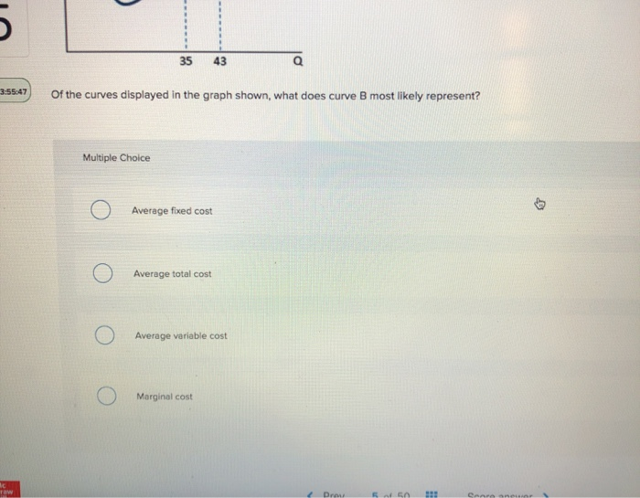 Solved 15 2:56:01 11 35 43 Q Of the curves displayed in the | Chegg.com