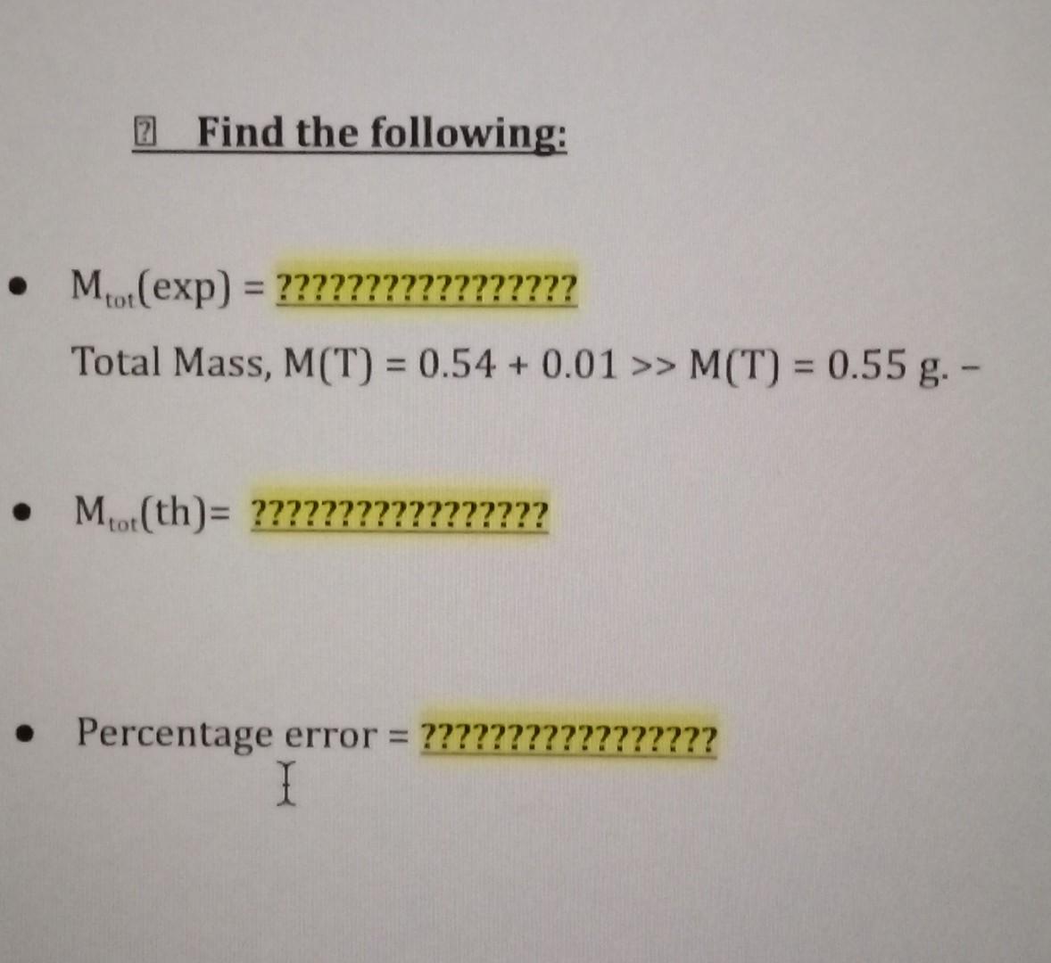 Solved - Mass of the cart (Marr )=500g (empty cart) + masses | Chegg.com