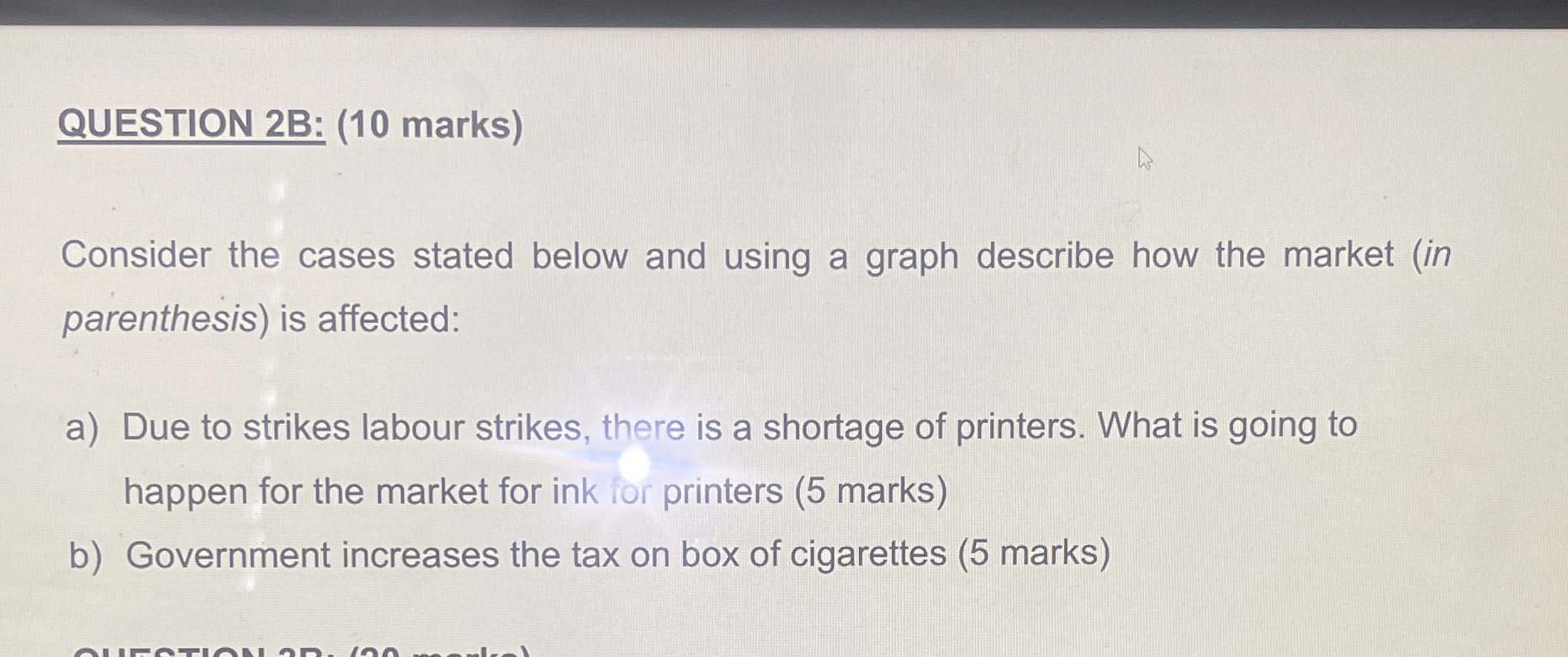 Solved QUESTION 2B: (10 ﻿marks)Consider the cases stated | Chegg.com