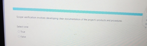 Solved Scope verification involves developing clear | Chegg.com
