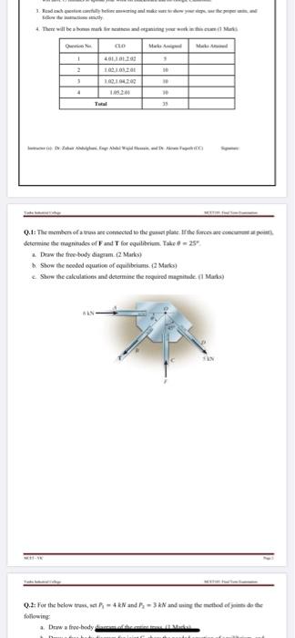 Solved 10 2 . 40 12 GLIC 100 4 35 Q.1: The member of | Chegg.com