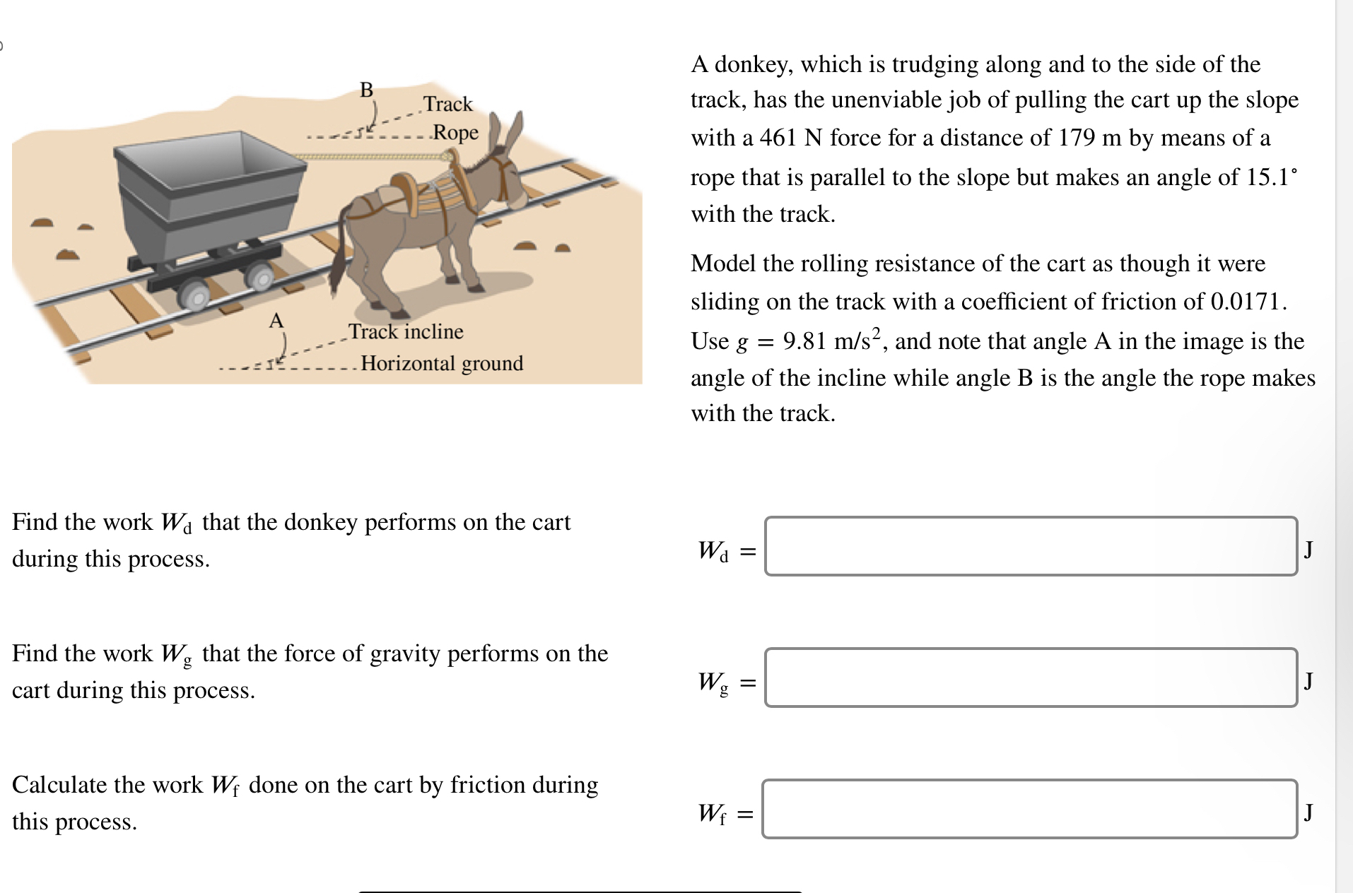 A donkey, which is trudging along and to the side of | Chegg.com